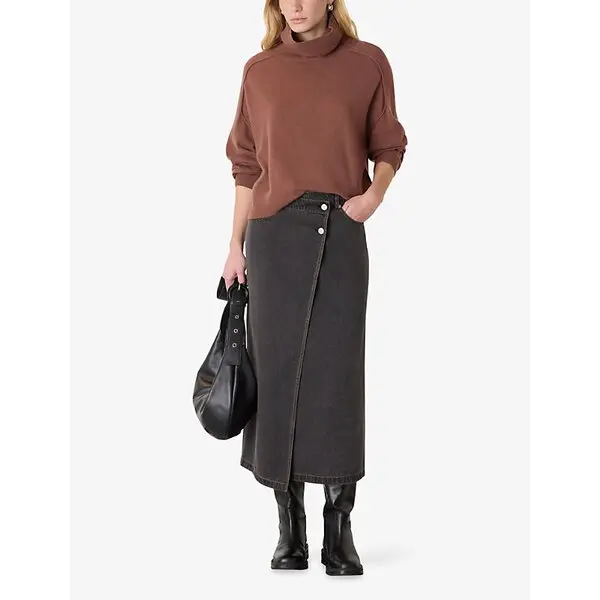 Whistles Cowl Neck Relaxed-fit Wool Jumper