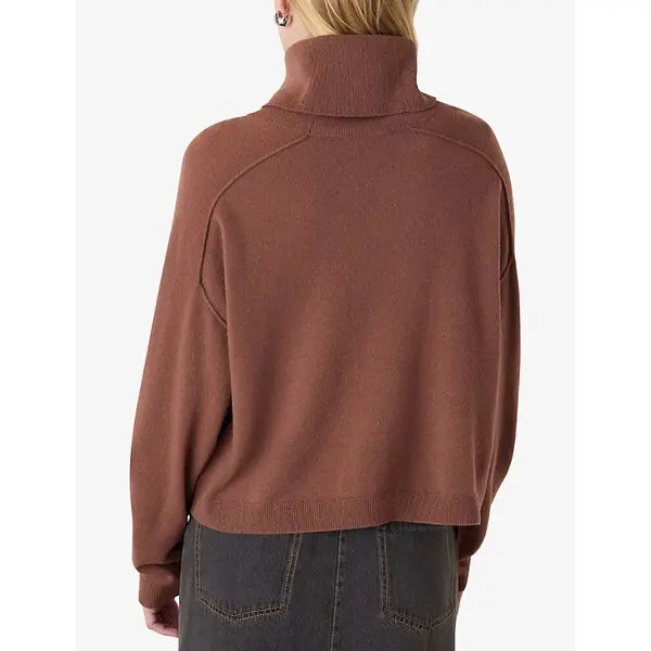 Whistles Cowl Neck Relaxed-fit Wool Jumper