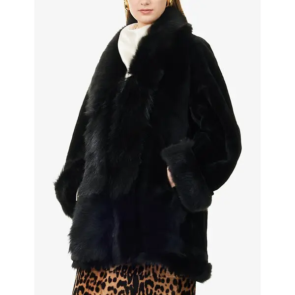 Nour Hammour Sima Short Shearling Coat