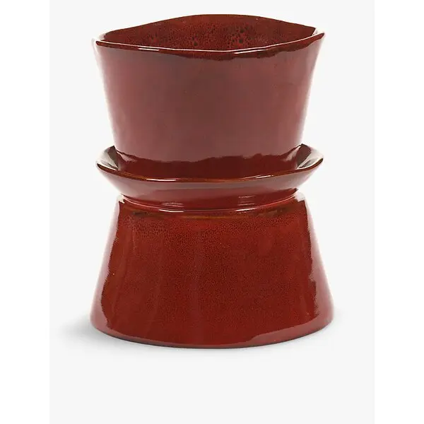 SERAX Ebony La Mere Stoneware Vase 22cm
