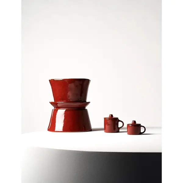SERAX Ebony La Mere Stoneware Vase 22cm
