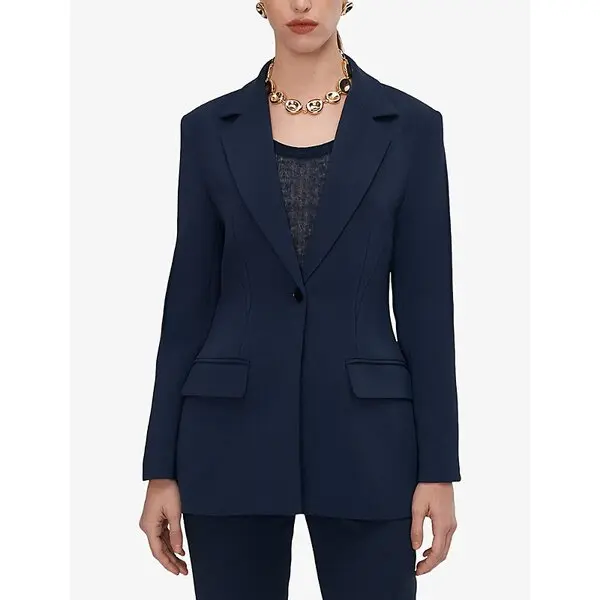 JOSEPH Comfort Cady Stretch-woven Jacket - Indigo