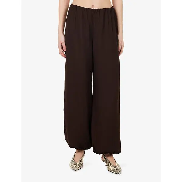 REFORMATION Zia Balloon-leg Georgette Trousers