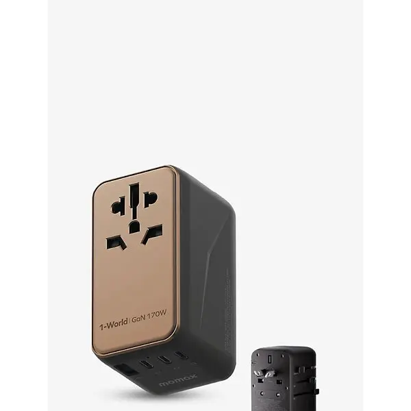 THE TECH BAR Momax 1 World 170w 4-port Universal Travel Adaptor - Sand