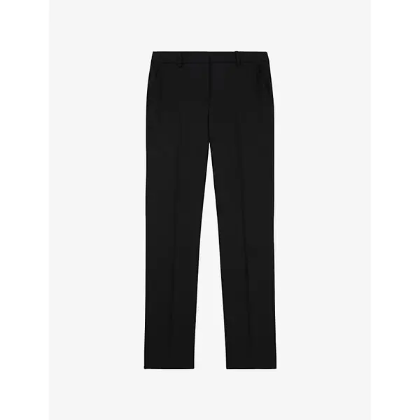 The Kooples Tailored Slim-fit Mid-rise Wool Trousers