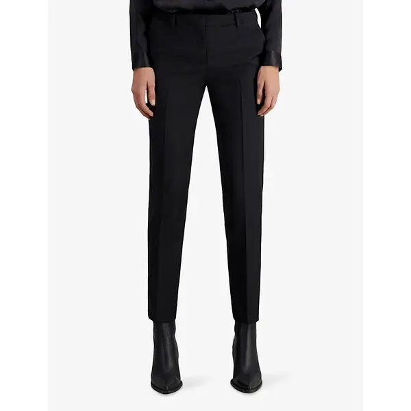 The Kooples Tailored Slim-fit Mid-rise Wool Trousers