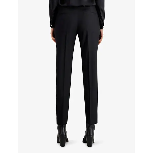 The Kooples Tailored Slim-fit Mid-rise Wool Trousers