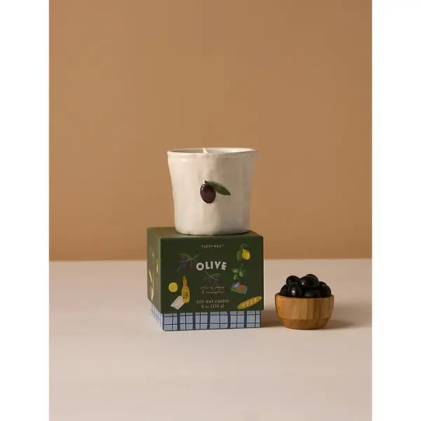 PADDYWAX Bistro Fig Olive Ceramic Scented Candle 226g