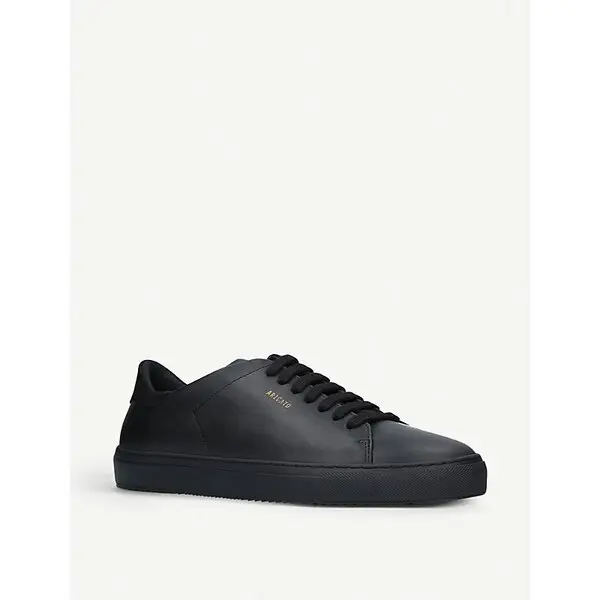 Axel Arigato Clean 90 Leather And Suede Trainers - Black