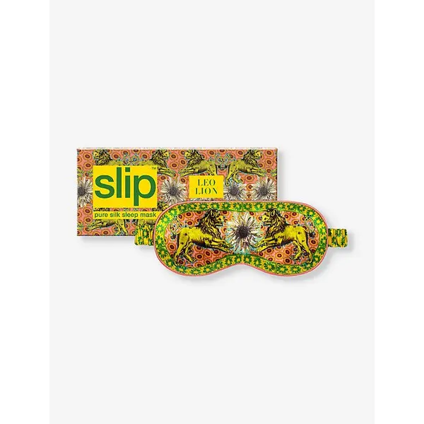 Slip Leo Graphic-print Silk Eye Mask - One-color