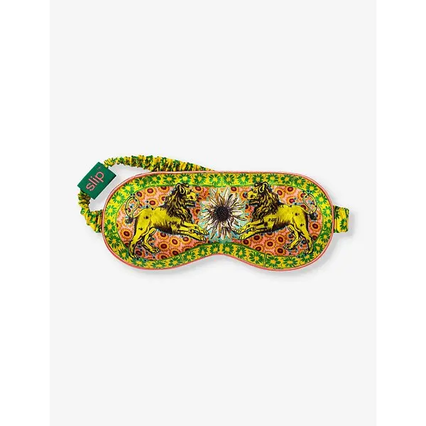 Slip Leo Graphic-print Silk Eye Mask - One-color