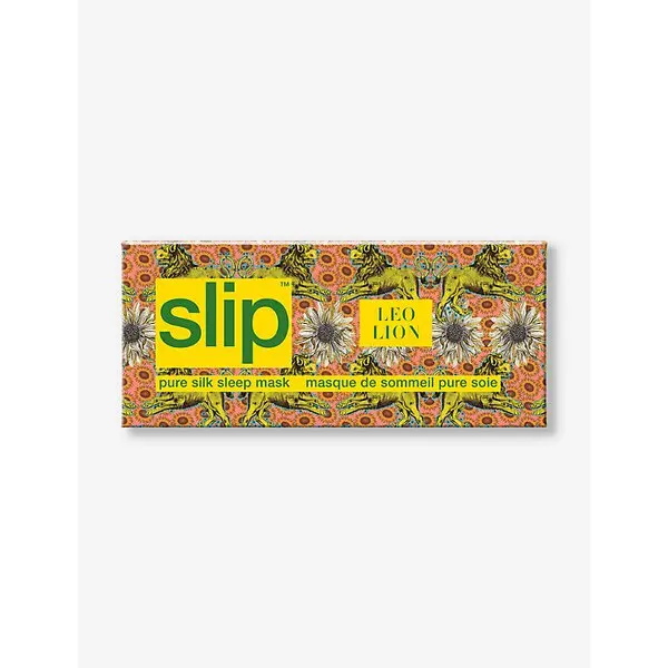 Slip Leo Graphic-print Silk Eye Mask - One-color