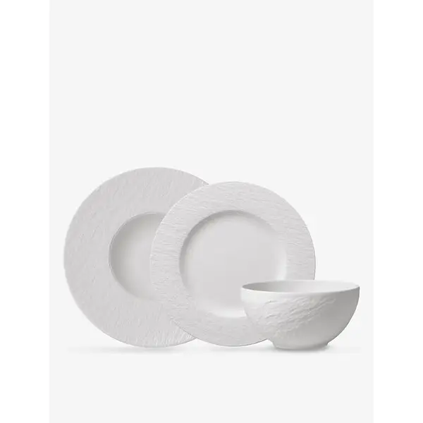 VILLEROY & BOCH Manufacture Rock Blanc Porcelain Starter Set Of Six - One-color