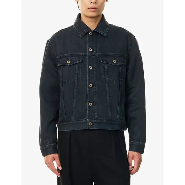 Loewe Anagram-embroidery Relaxed-fit Denim Jacket