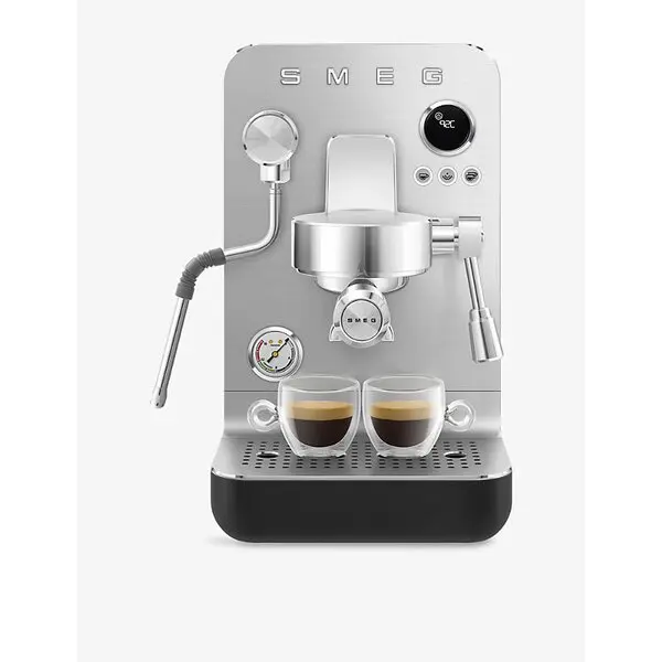 SMEG Mini Stainless-steel Espresso Coffee Machine - Black