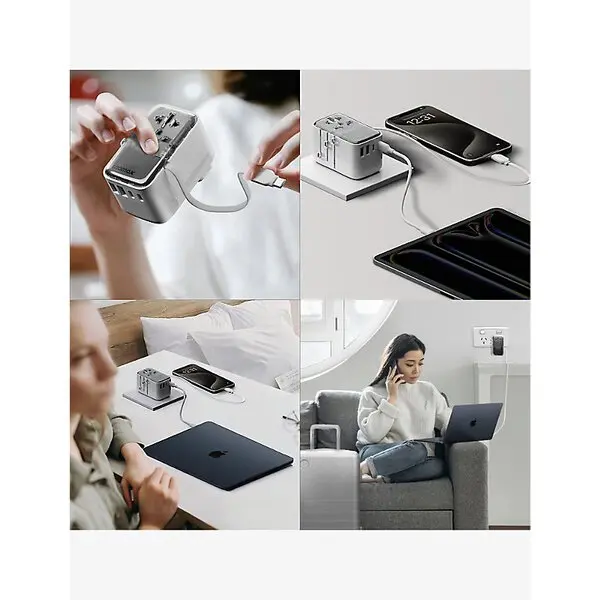 THE TECH BAR Momax Portable Travel Charger With Usb-c Cable