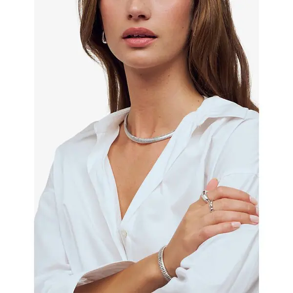 SIF JAKOBS Riva Rhodium-plated Sterling- Necklace