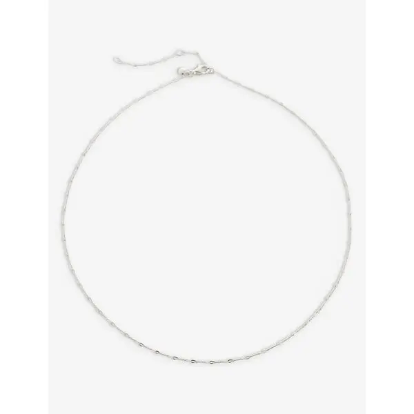 Monica Vinader Twist Sterling Rope Chain Necklace - Silver