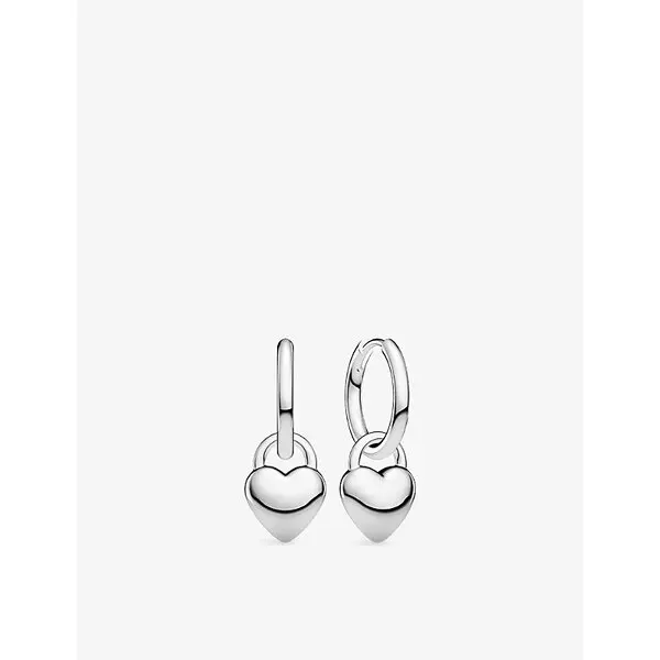 SIF JAKOBS Julia Creole Heart Hoop Earrings - Silver