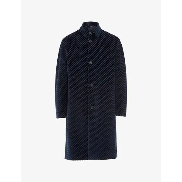 Prada Pinstriped Corduroy Coat