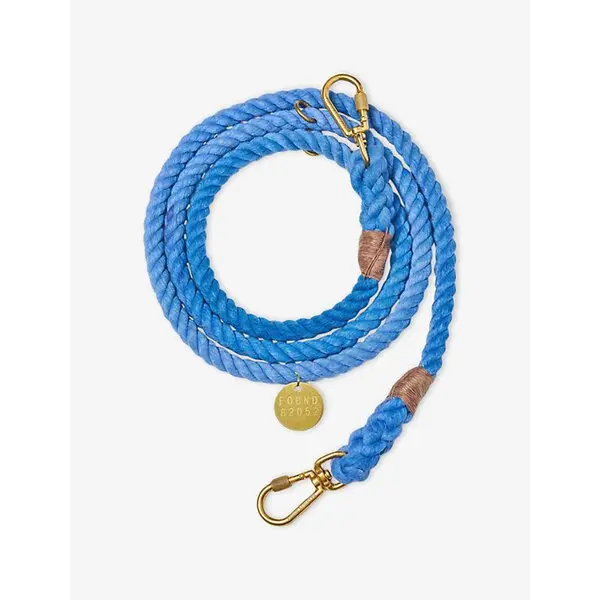 FOUND MY ANIMAL Small Rope Cotton Dog Lead - Periwinkle