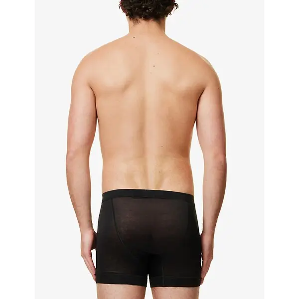 Zimmerli Classic Jersey Boxer Briefs - Black
