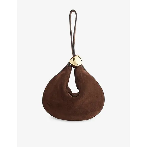 AMANU Zambia Suede Pouchette - Chocolate