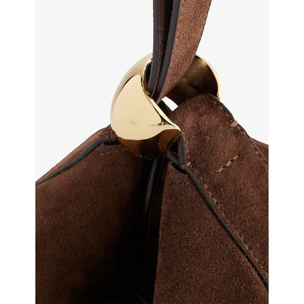 AMANU Zambia Suede Pouchette - Chocolate