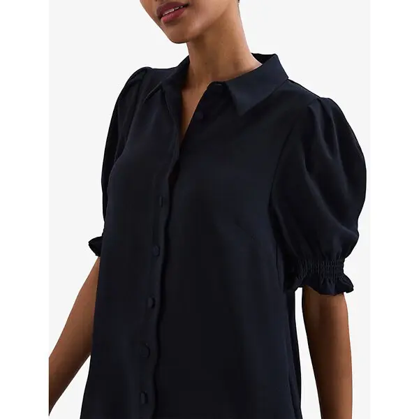 PHASE EIGHT Scallop-trim Woven Mini Dress