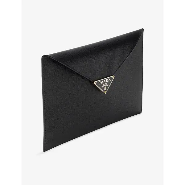 Prada Saffiano Leather Envelope Clutch