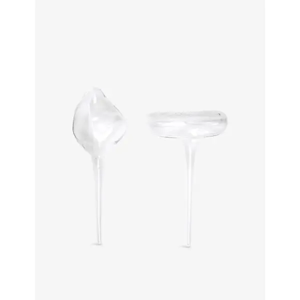 FERM LIVING Mercury Water Glass Globes Set Of 2 - Clear