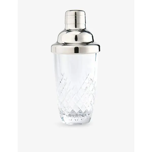 SOHO HOME Barwell Diamond-cut Crystal Martini Shaker 16cm - Clear