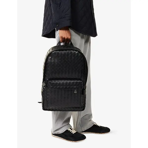Bottega Veneta Intrecciato Leather Backpack