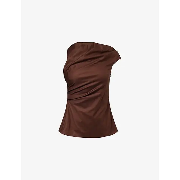 REFORMATION Dessa Asymmetric Off-shoulder Top