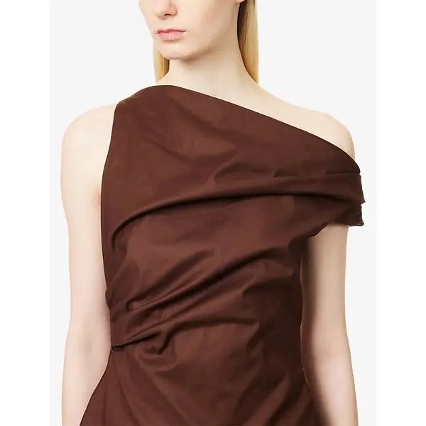 REFORMATION Dessa Asymmetric Off-shoulder Top