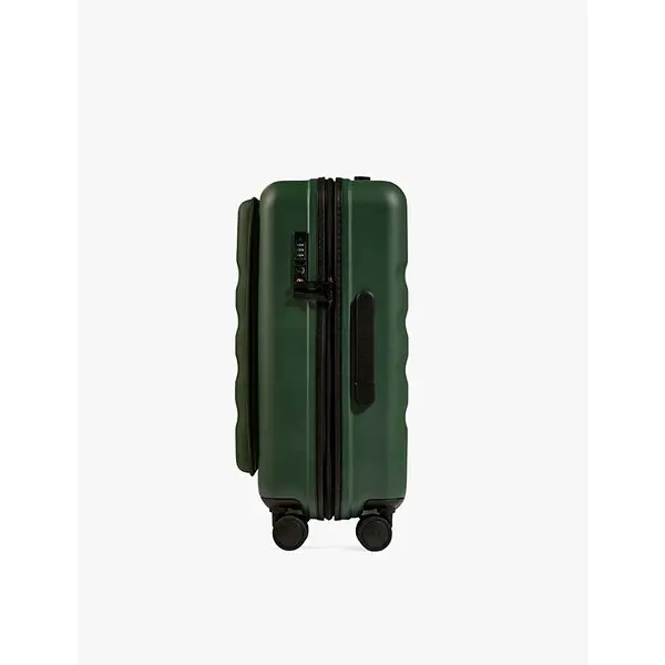 ANTLER Icon Stripe Front-pocket Polycarbonate Cabin Suitcase 56cm - Green