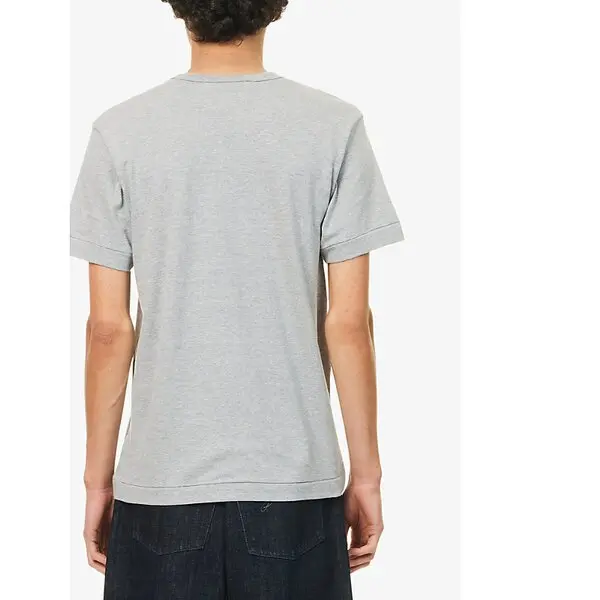 Play Comme Des Garcon Reverse-logo-print Cotton-jersey T-shirt