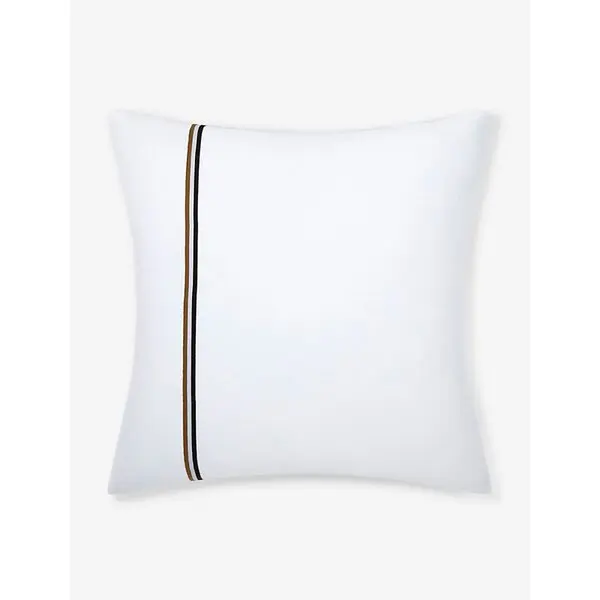 BOSS Blinea Stripe-print Cotton Pillowcase 65cm X 65cm - Multicoloured