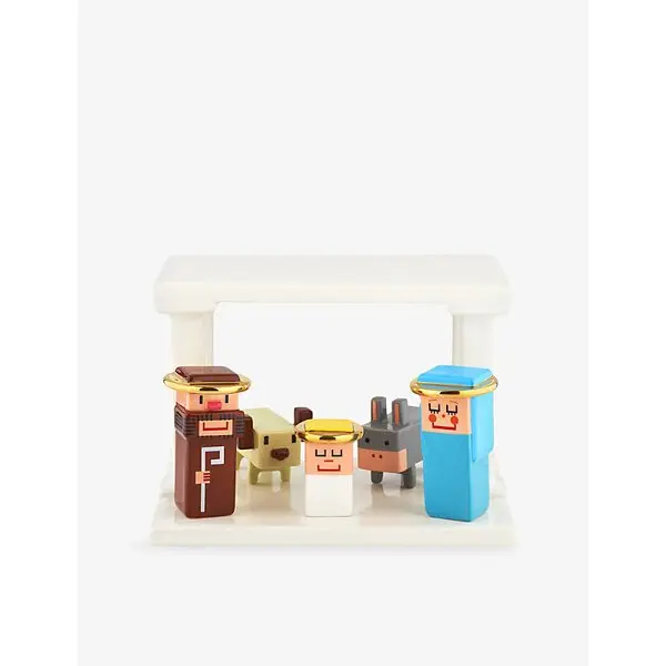 ALESSI Miracolo Porcelain Christmas Crib - Multi-coloured