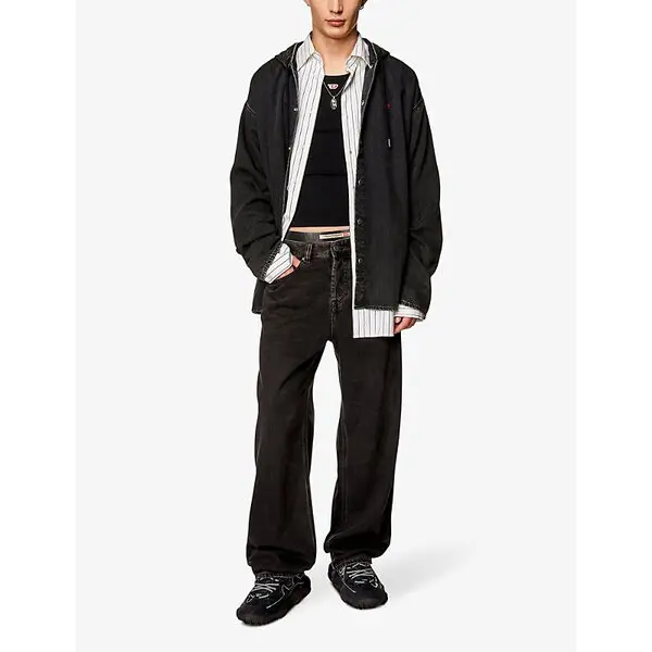 DIESEL® 001 D-macro Straight-leg Denim Jeans 8