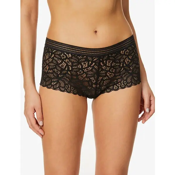 Wacoal Raffiné Mid-rise Lace Stretch-lace Briefs