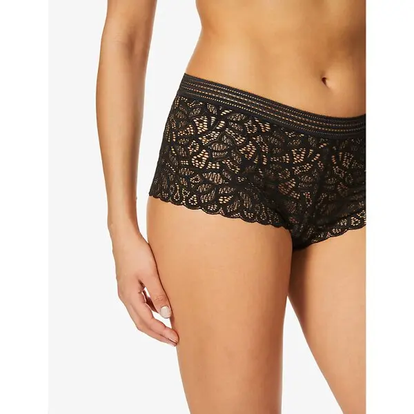Wacoal Raffiné Mid-rise Lace Stretch-lace Briefs