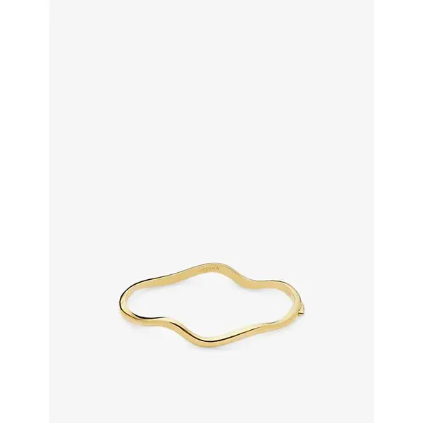 MISSOMA 18ct Yellow -plated Brass Molten Hinged Bangle - Gold