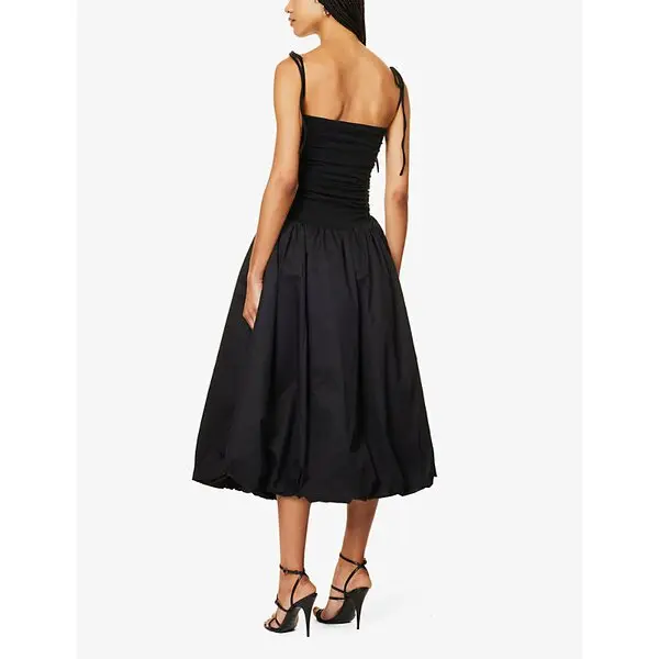 AMY LYNN Alexa Spaghetti-strap Stretch-cotton Maxi Dress