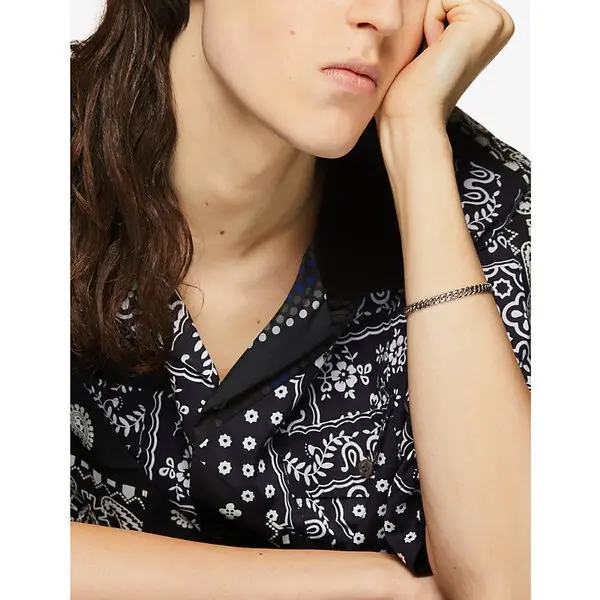 SERGE DENIMES Scale Sterling Chain Bracelet