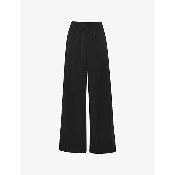 Whistles Straight-leg Pintuck Stretch-satin Trousers