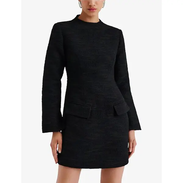 MALINA Leanna Boucle Mini Dress