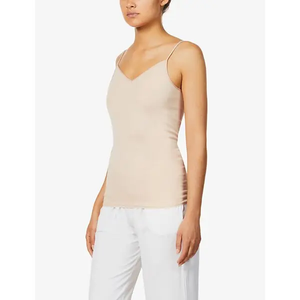 Hanro Cotton-jersey Cami Top - Beige