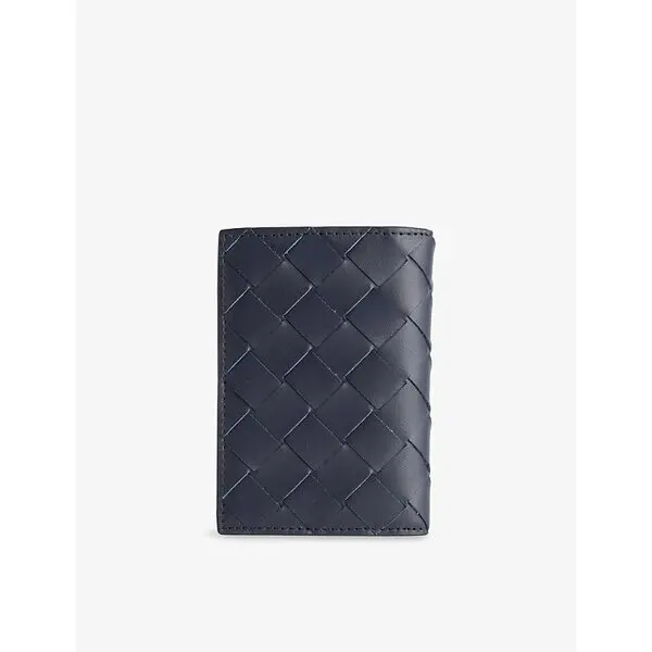 Bottega Veneta Flap Intrecciato Leather Card Case