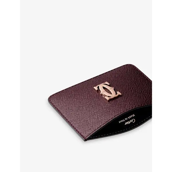 Cartier C De Simple Leather Card Holder